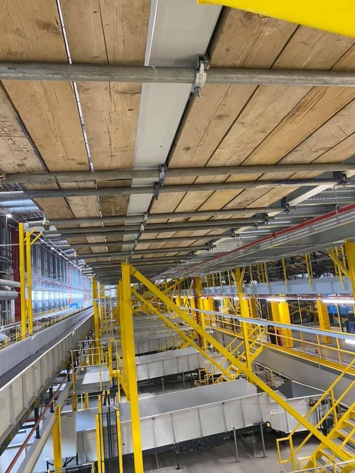 Internal Scaffolding For Conveyor Maintenance- Merlin Scaffolding